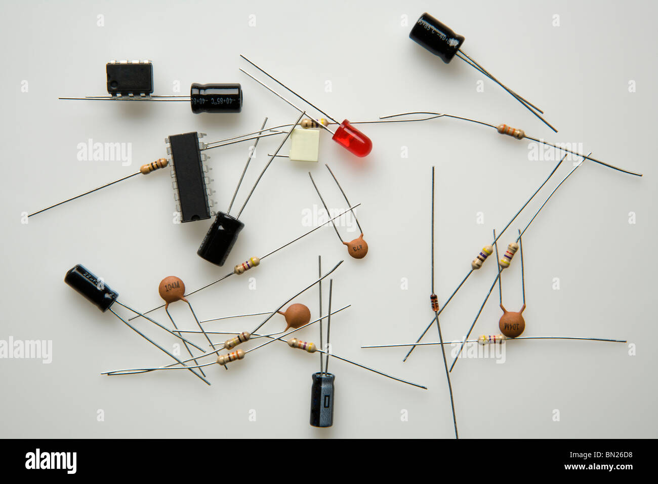 Electronic circuit closeup Cut Out Stock Images & Pictures - Alamy