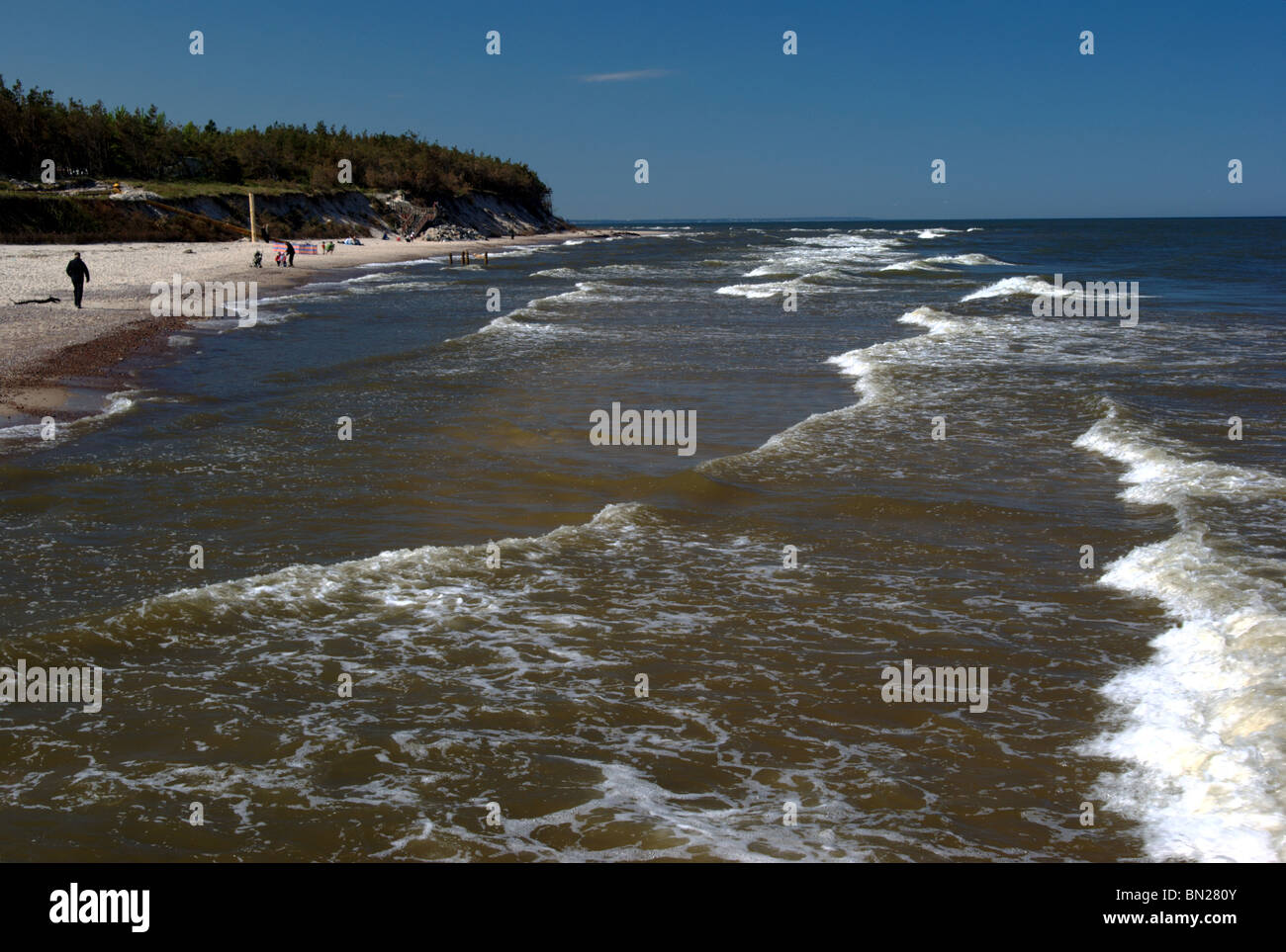 Baltic sand & cliffs Stock Photo - Alamy