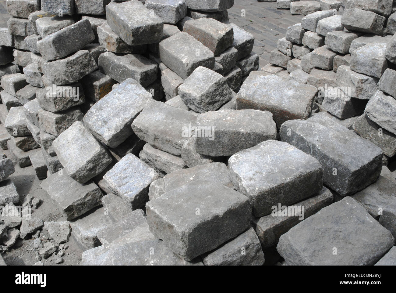 Old cobbles road hi-res stock photography and images - Alamy