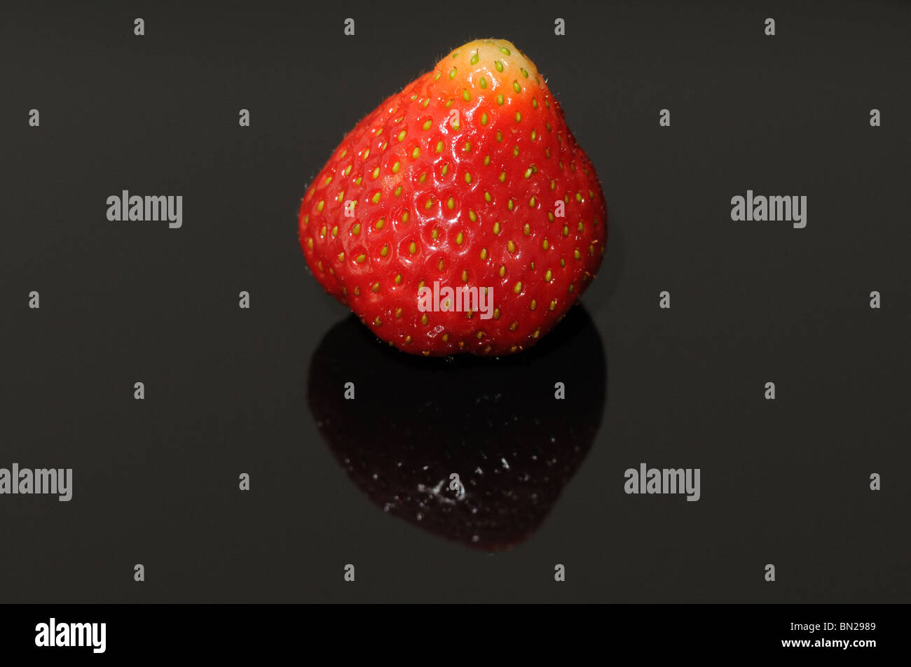 One red ripe strawberry Cut Out Stock Images & Pictures - Alamy