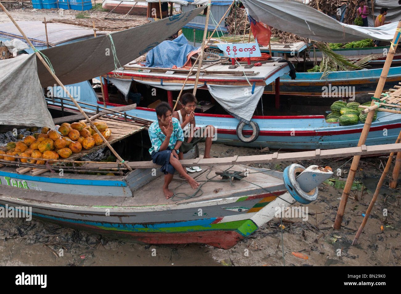 Myanmar. Burma. visit to Labutta in the Ayeryarwadi delta. Nargis ...
