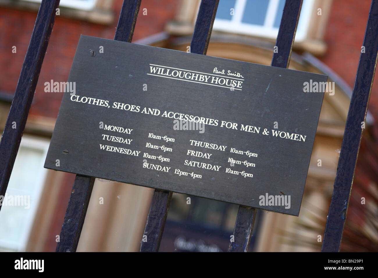 The Paul Smith designer clothing store, Willoughby House, Nottingham ...