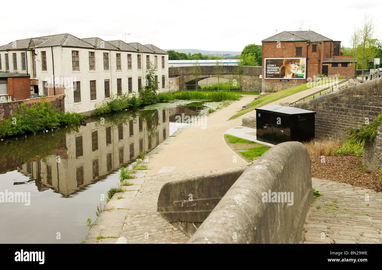 Canal basin Rochdale Stock Photo - Alamy