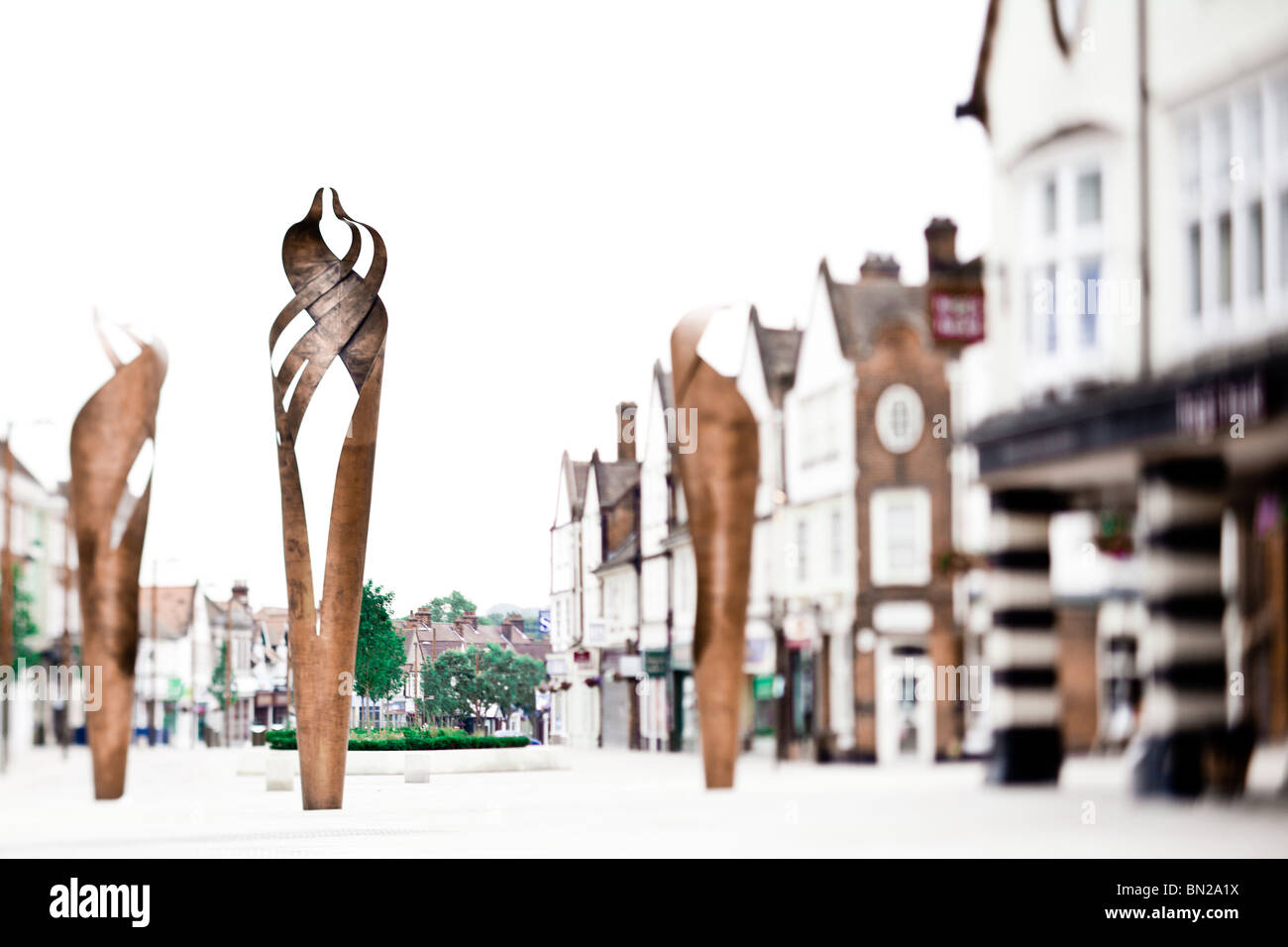 Letchworth Town Centre Stock Photo - Alamy