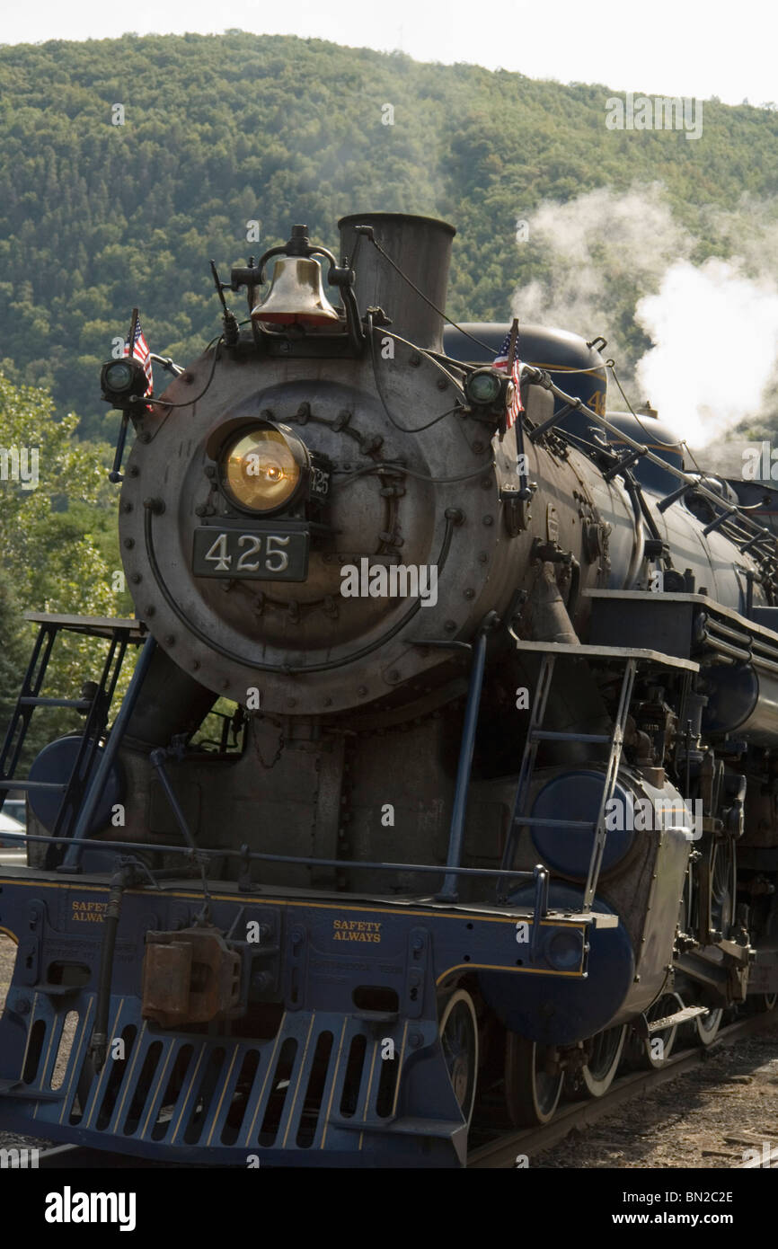 Steam Locomotive, Reading and Northern 425 at Jim Thorpe, PA Stock ...