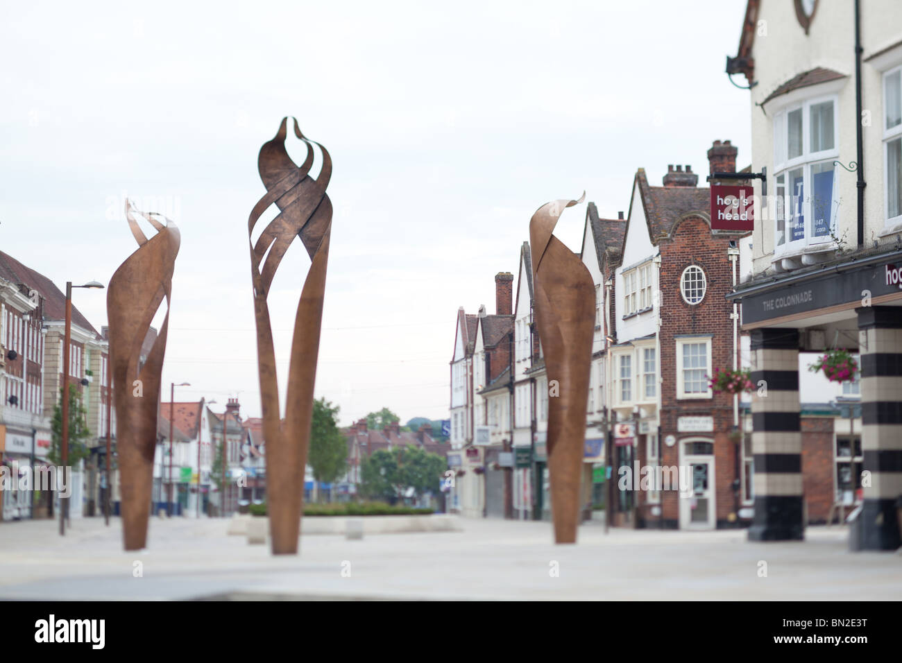 Letchworth Town Centre Stock Photo - Alamy