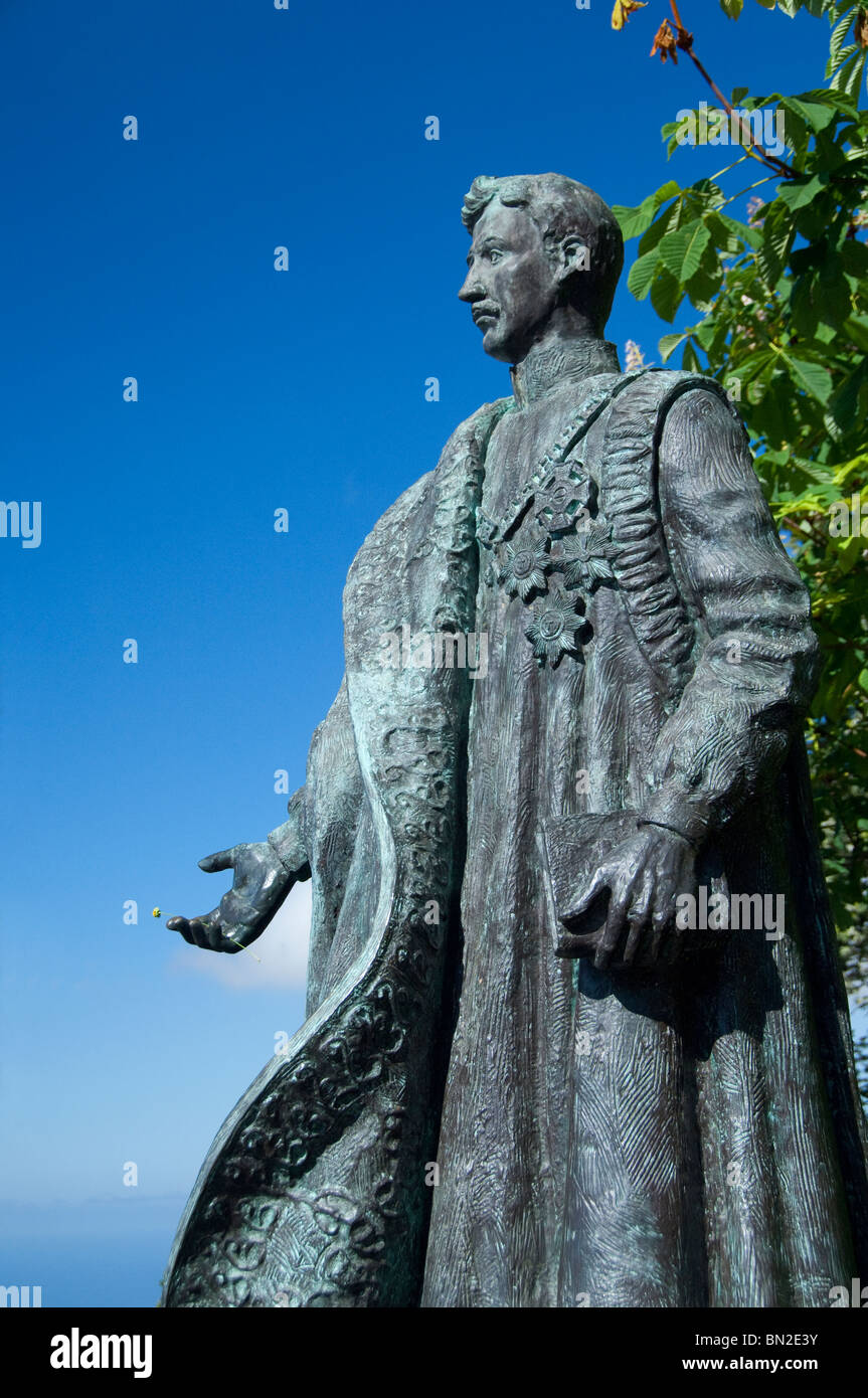 Portugal, Madeira, Monte. Statue of Beato Carlos de Hapsburg, Emperor ...