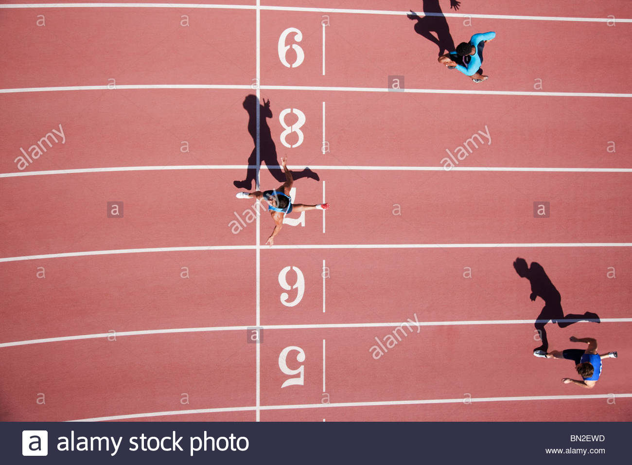 Crossing The Finish Line Stock Photos & Crossing The Finish Line Stock ...