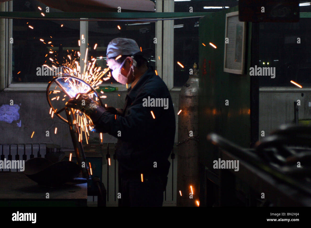 China, Beijing, Bicycle factory Stock Photo - Alamy