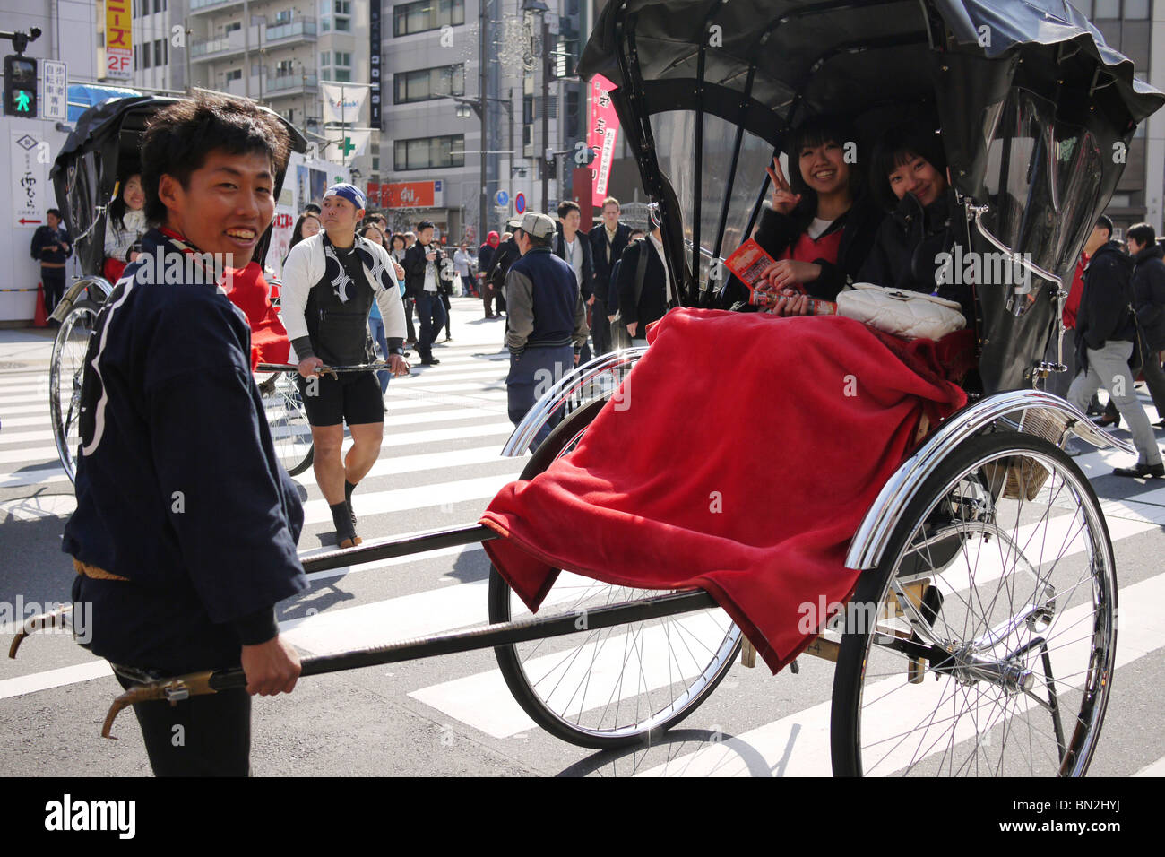 Japan, Tokyo Rickshaw Stock Photo - Alamy