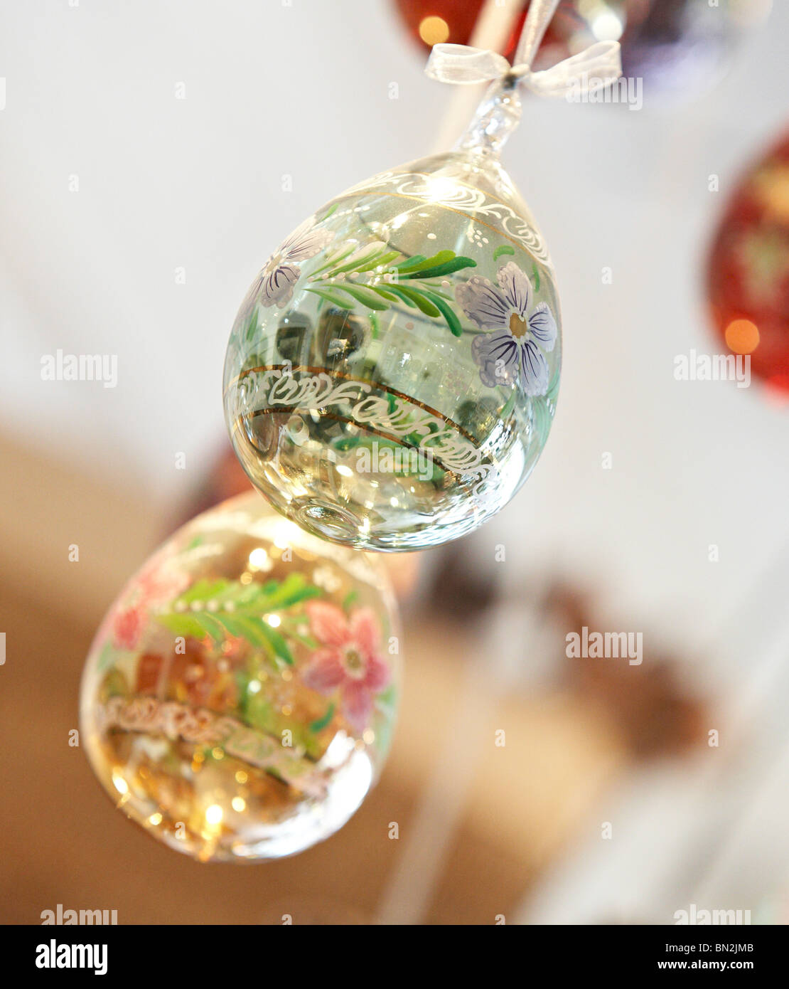Hand painted glass baubles hi-res stock photography and images - Alamy