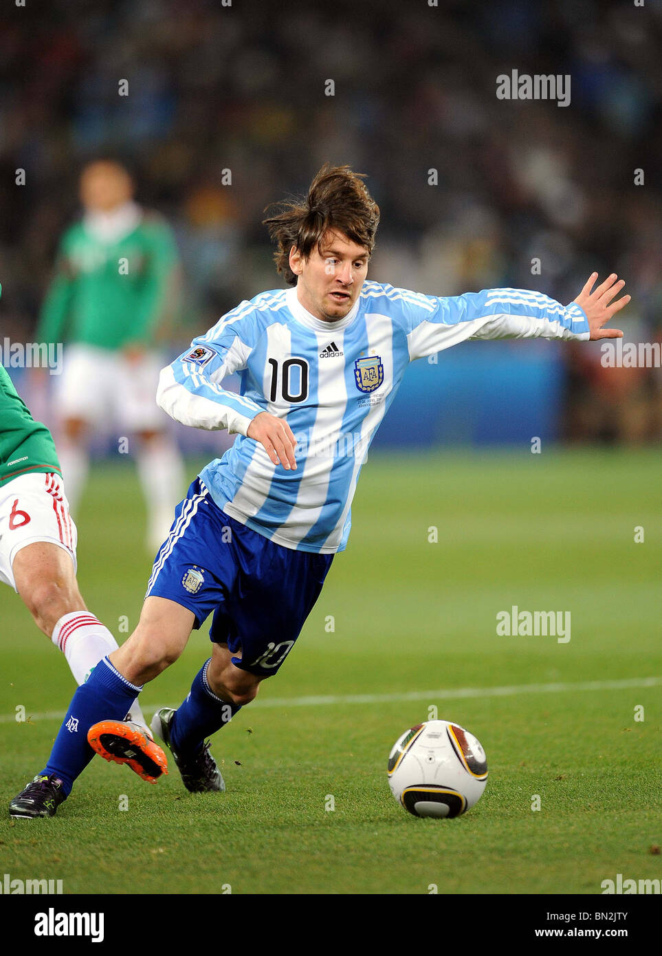 LIONEL MESSI ARGENTINA SOCCER CITY STADIUM SOUTH AFRICA 27 June 2010 ...