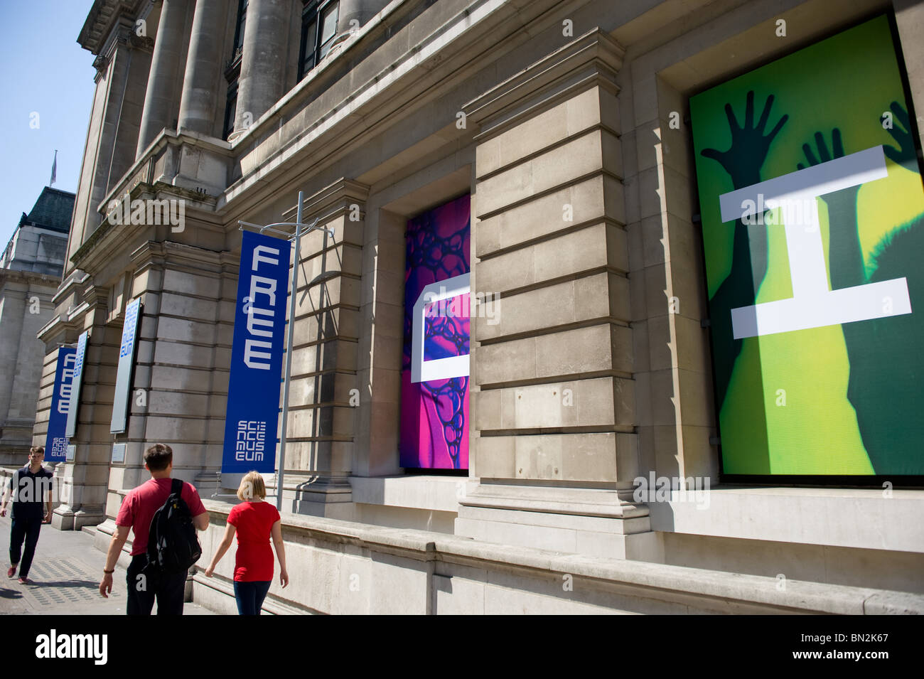 New signage at the entrance to the Science Museum in London, June 2010 ...