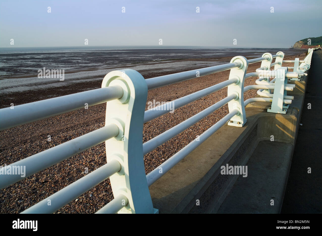 blue anchor bay holiday resort somerset coast uk Stock Photo - Alamy