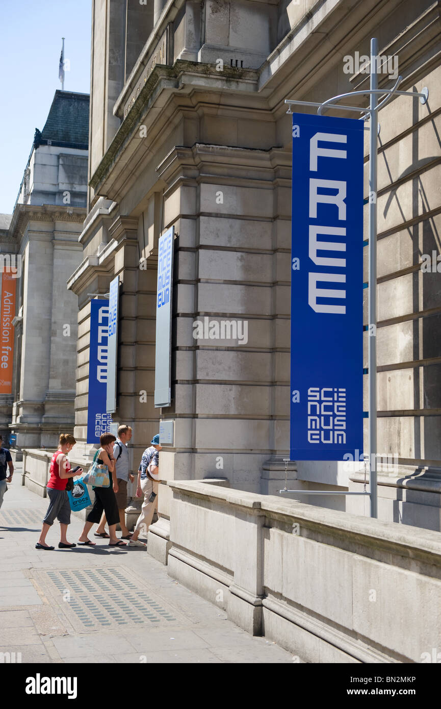 New signage at the entrance to the Science Museum in London, June 2010 ...
