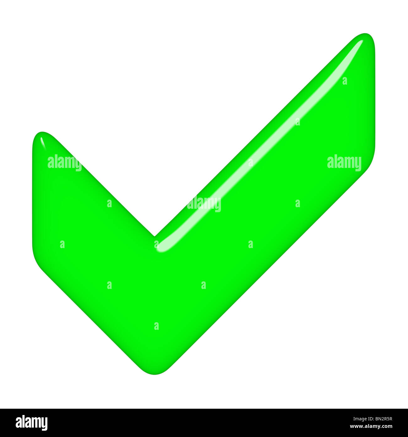 3d tick sign Stock Photo - Alamy