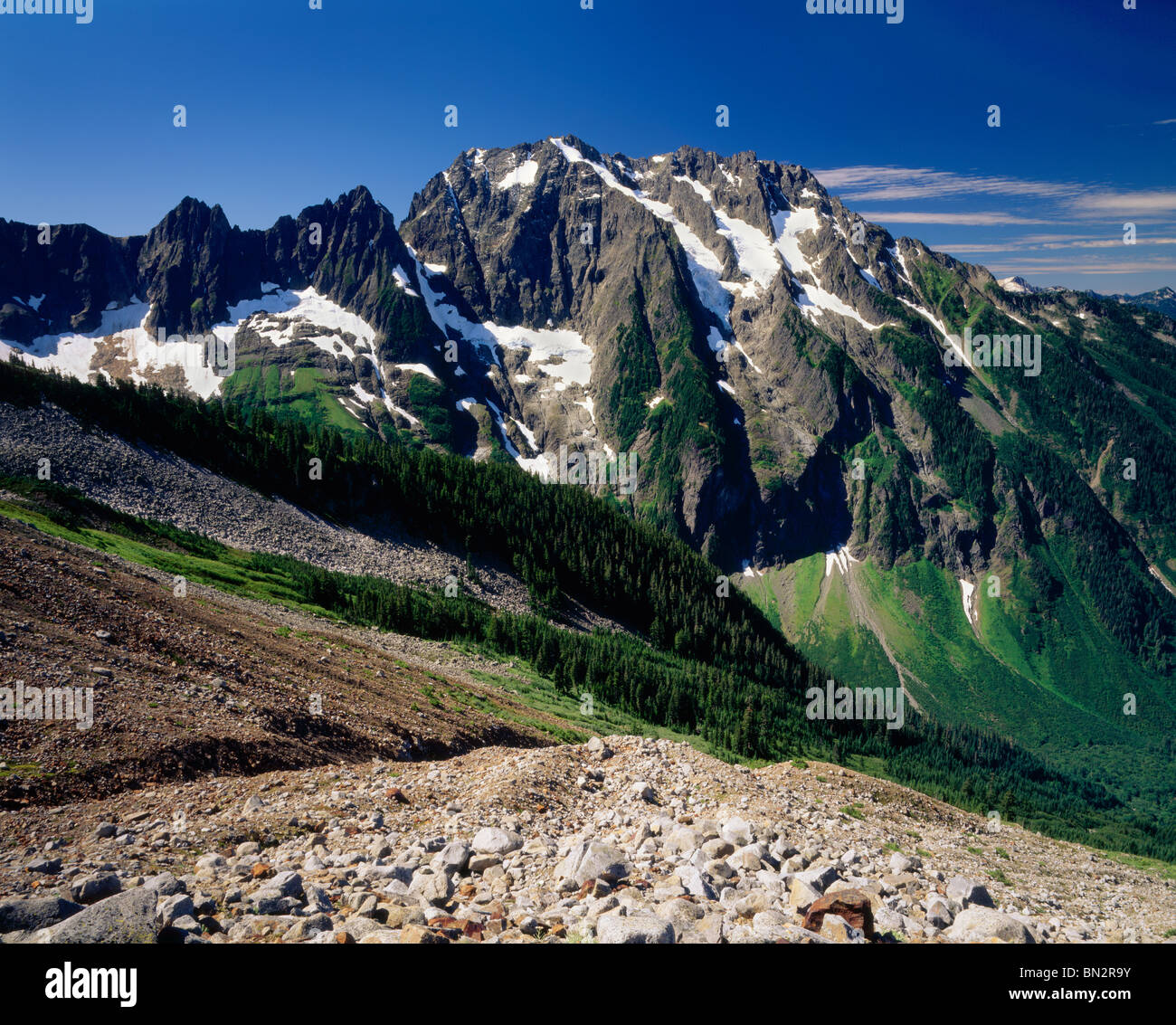 JOHANNESBURG MOUNTAIN FROM BOSTON BASIN, NORTH CASCADES NATIONAL PARK ...