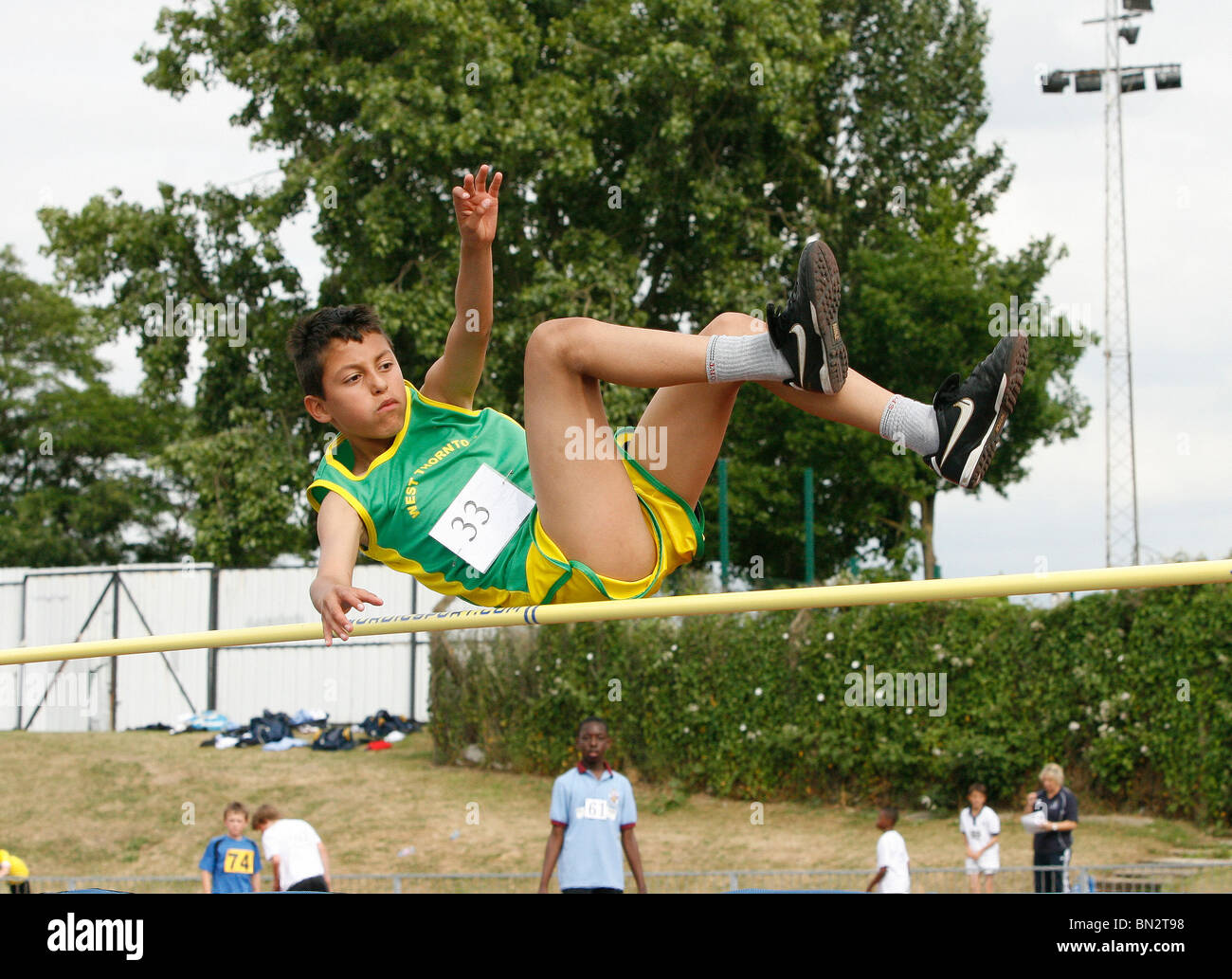 11-12 year olds compete in the Croydon primary schools' athletics ...