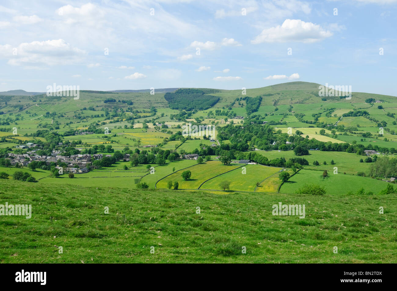 Hope Valley in Peak District National Park Derbyshire England Stock Photo - Alamy