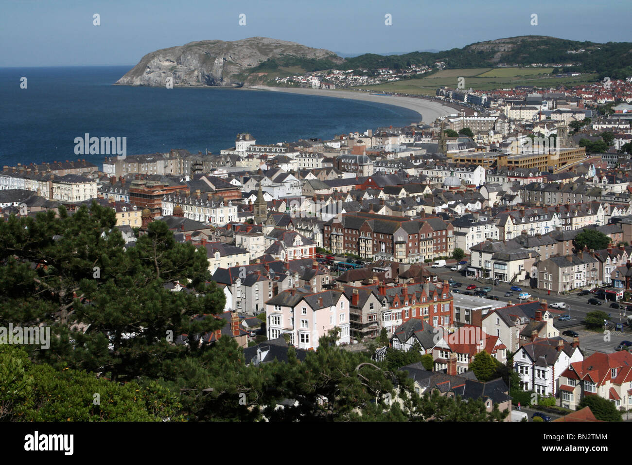View From The Great Orme Looking Over Llandudno Bay Towards The Little ...