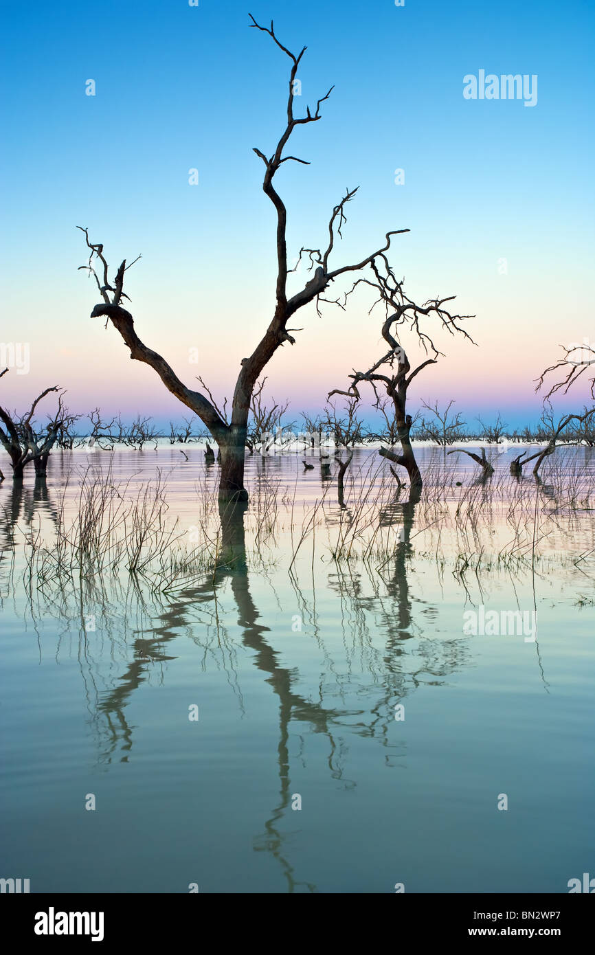 Lake Pamamaroo Sunset Stock Photo - Alamy