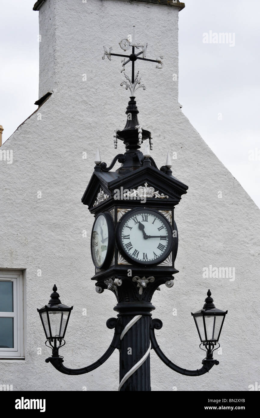 Municiple clock. Quay Street, Ullapool, Loch Broom, Ross and Cromarty ...