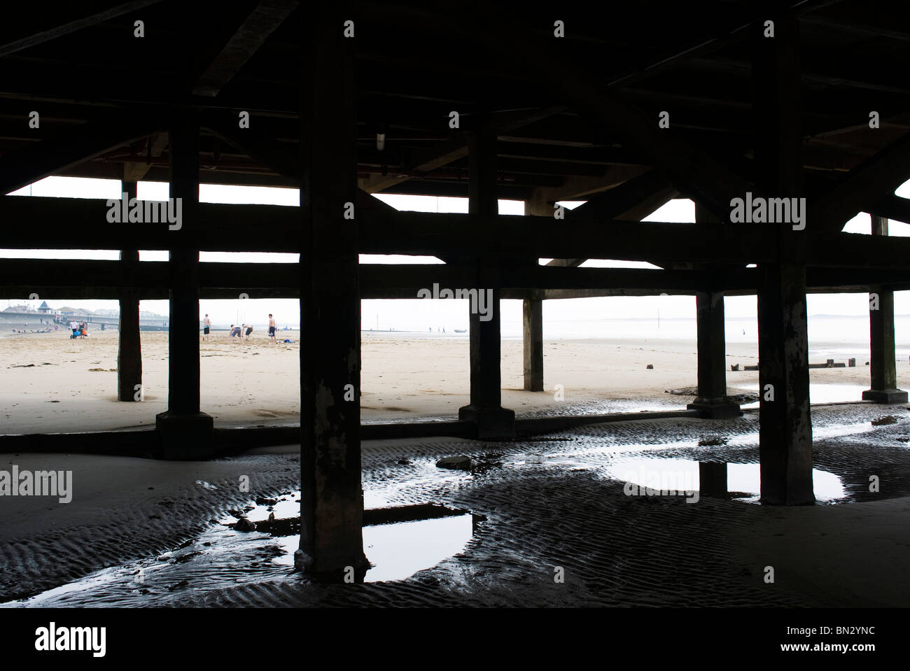 burnham on sea holiday resort somerset uk Stock Photo - Alamy