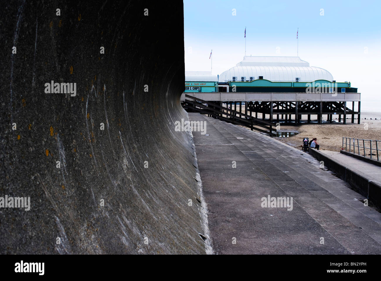 burnham on sea holiday resort somerset uk Stock Photo - Alamy
