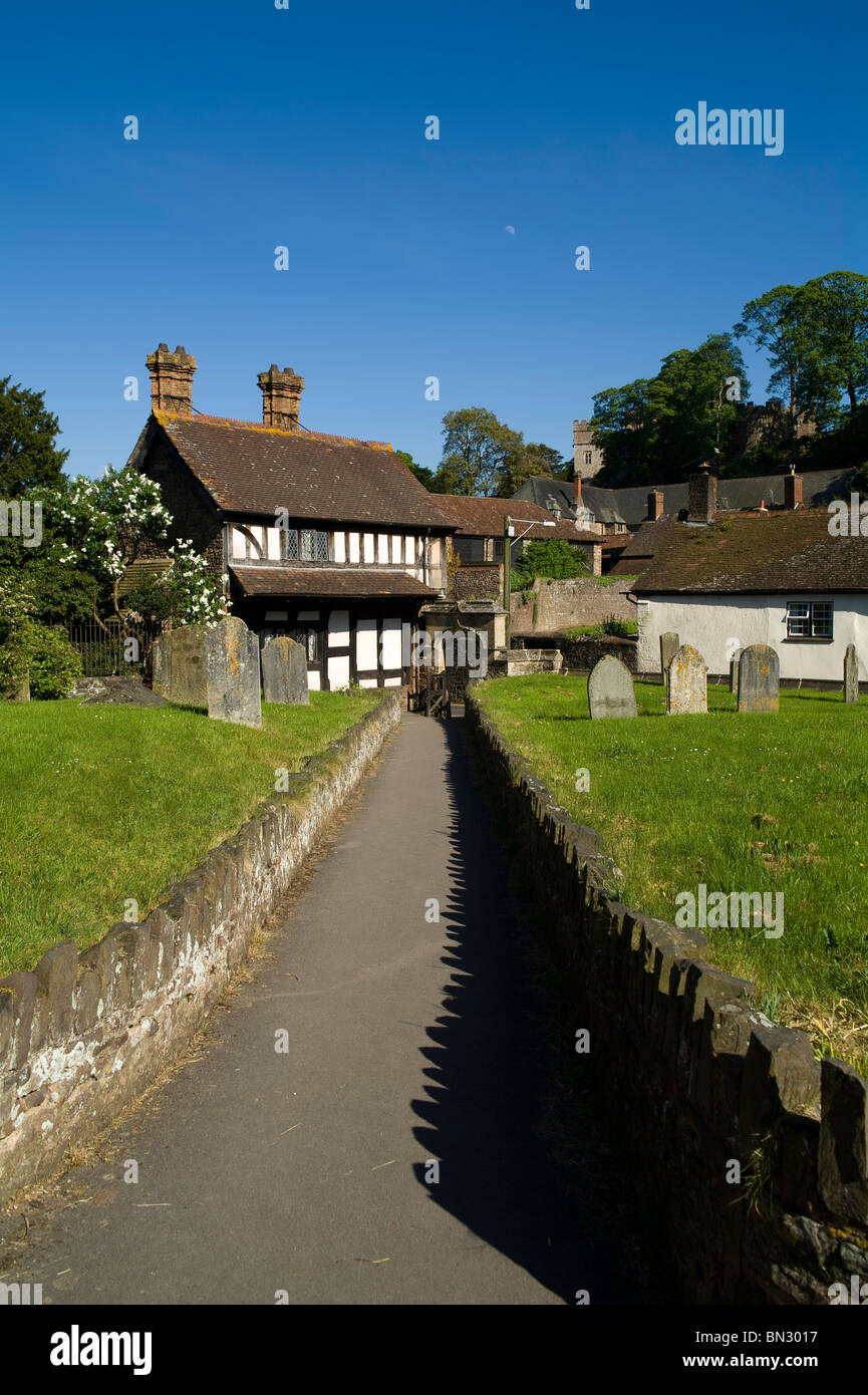 dunster village in somerset england uk Stock Photo - Alamy