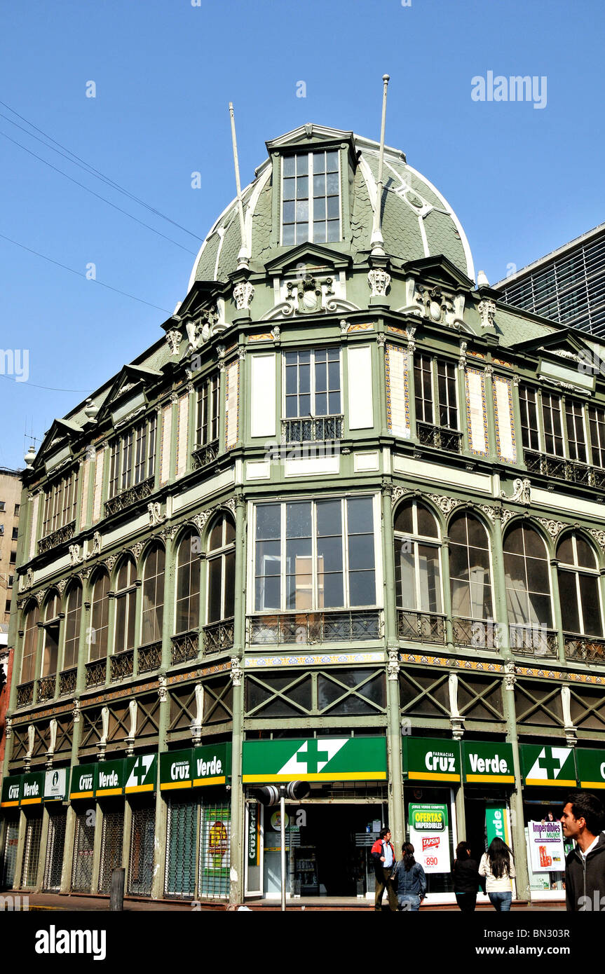 baroque house, pharmacy, Santiago, Chile Stock Photo - Alamy