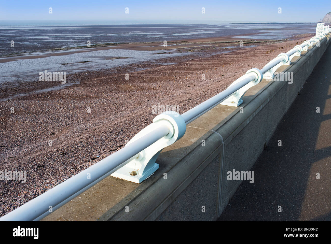 blue anchor bay holiday resort somerset coast uk Stock Photo - Alamy