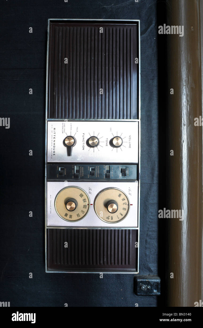 Wall mounted radio and sound system Stock Photo - Alamy