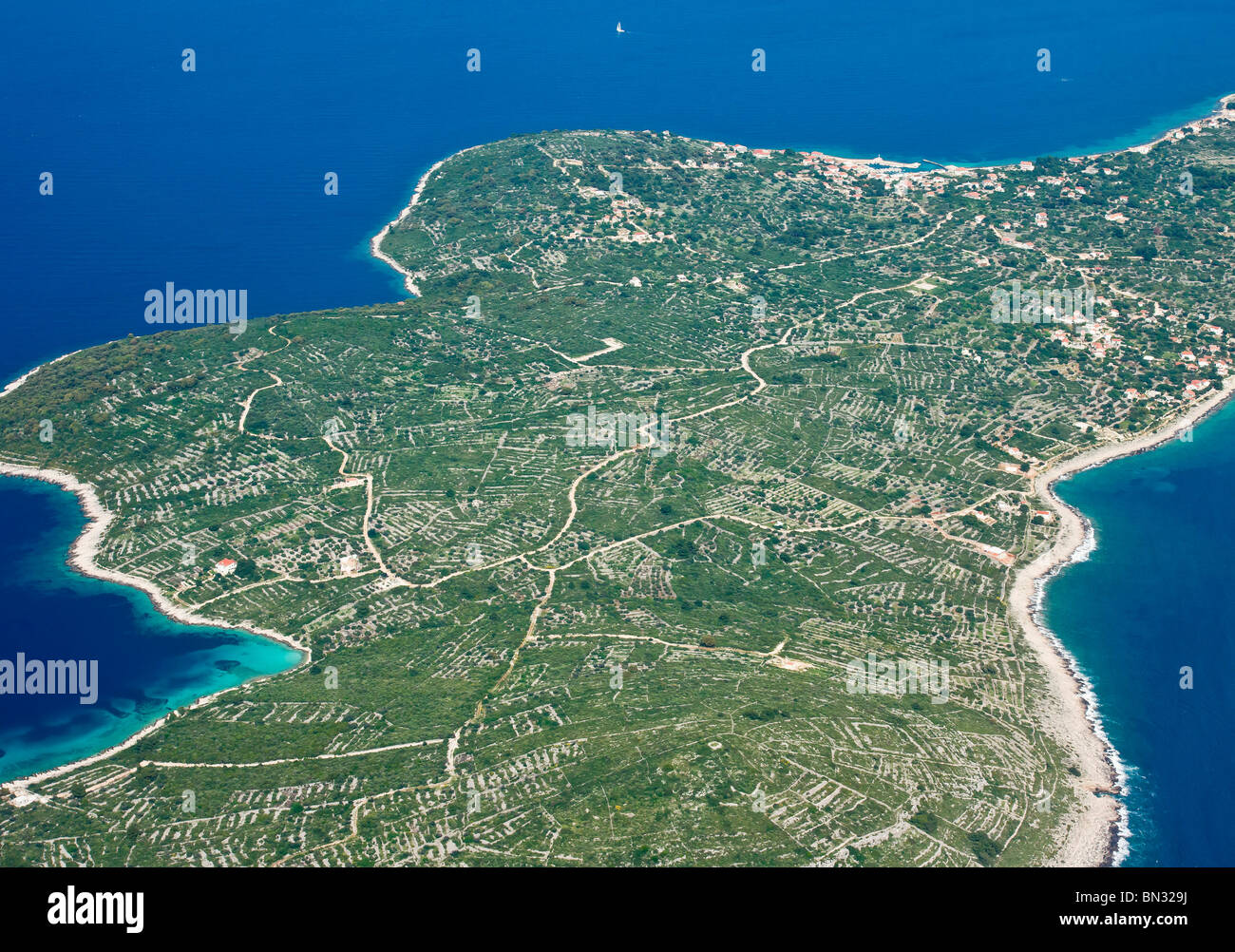Croatia - islands off the coast near Split - Drvenik Mali, and larger ...