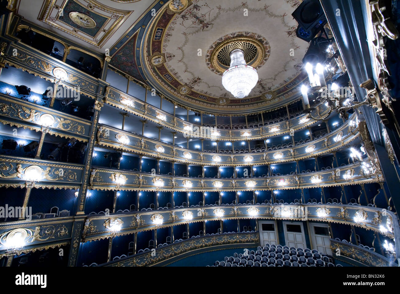 Narodni Divadlo, Estates Theater, Prague Stock Photo - Alamy