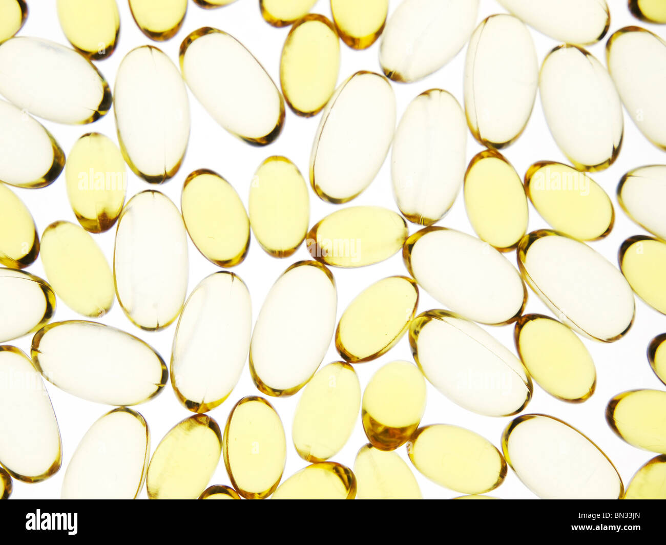 fish oil capsules, food supplements Stock Photo - Alamy