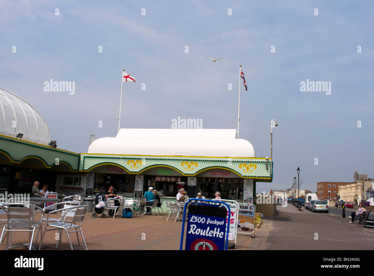 burnham on sea holiday resort somerset uk Stock Photo - Alamy