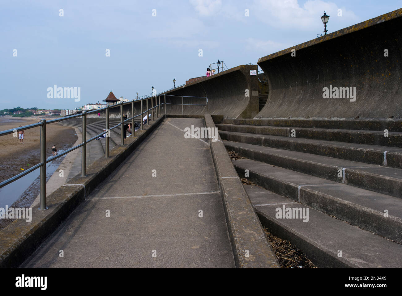burnham on sea holiday resort somerset uk Stock Photo - Alamy