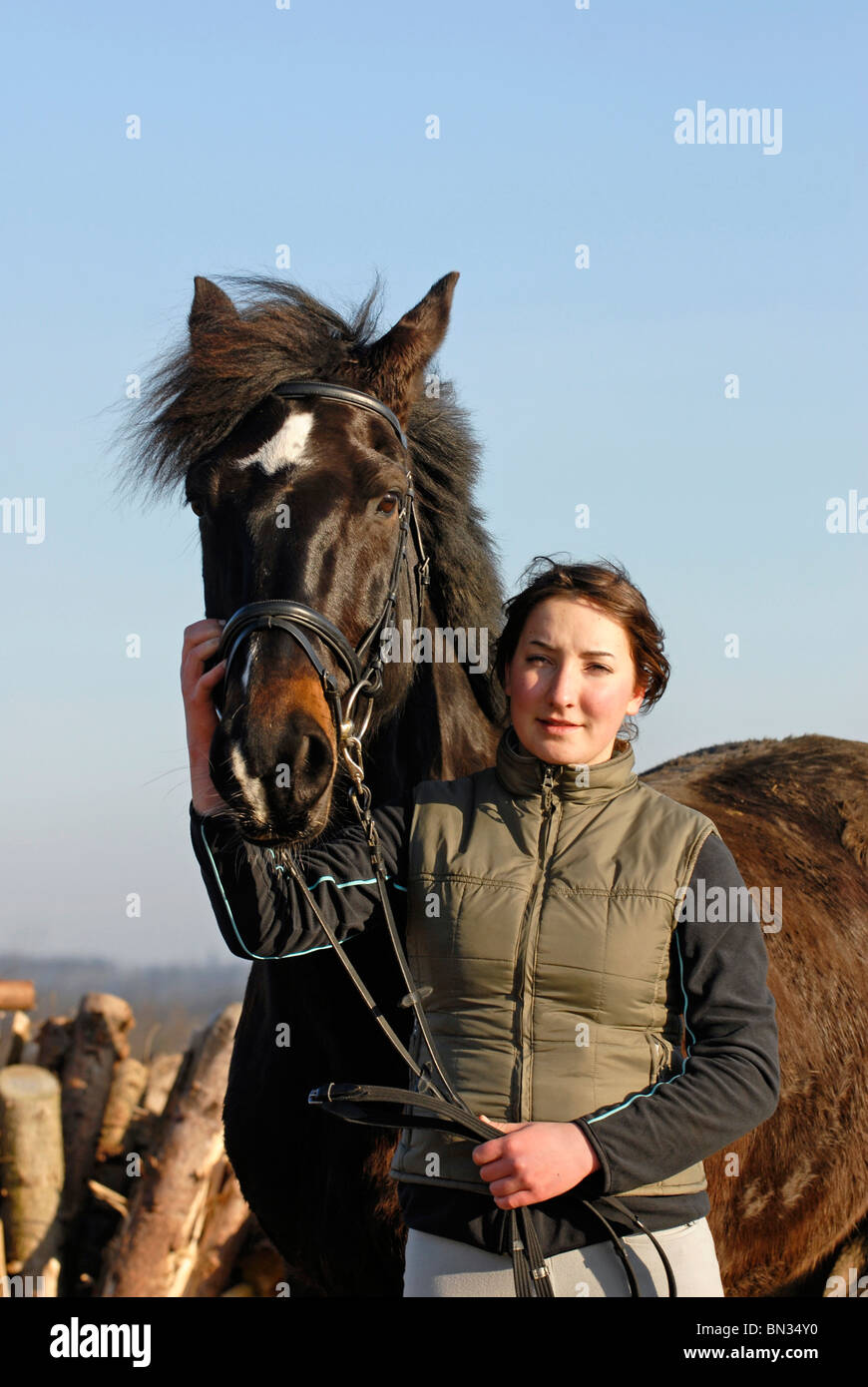 woman with Criollo Stock Photo - Alamy