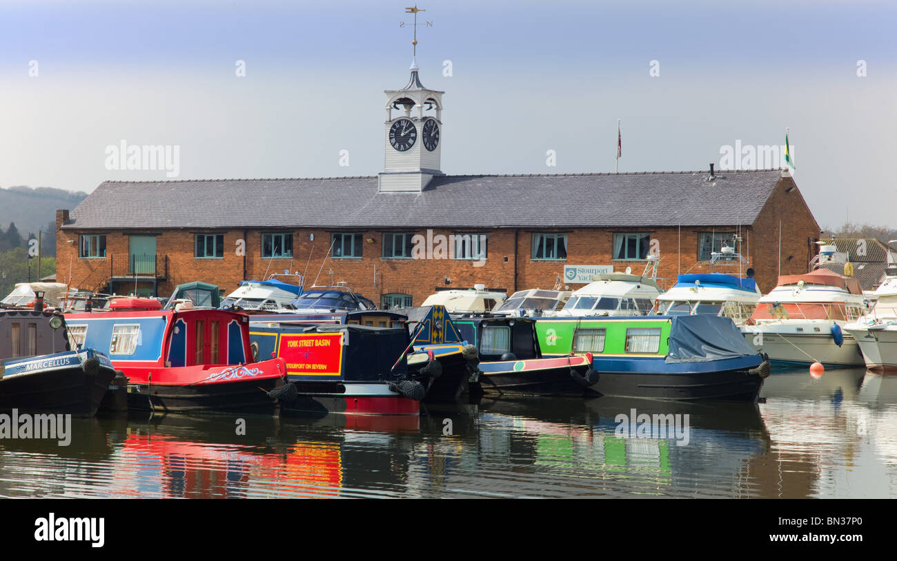 england midlands worcestershire STOURPORT canal basins junction of the ...