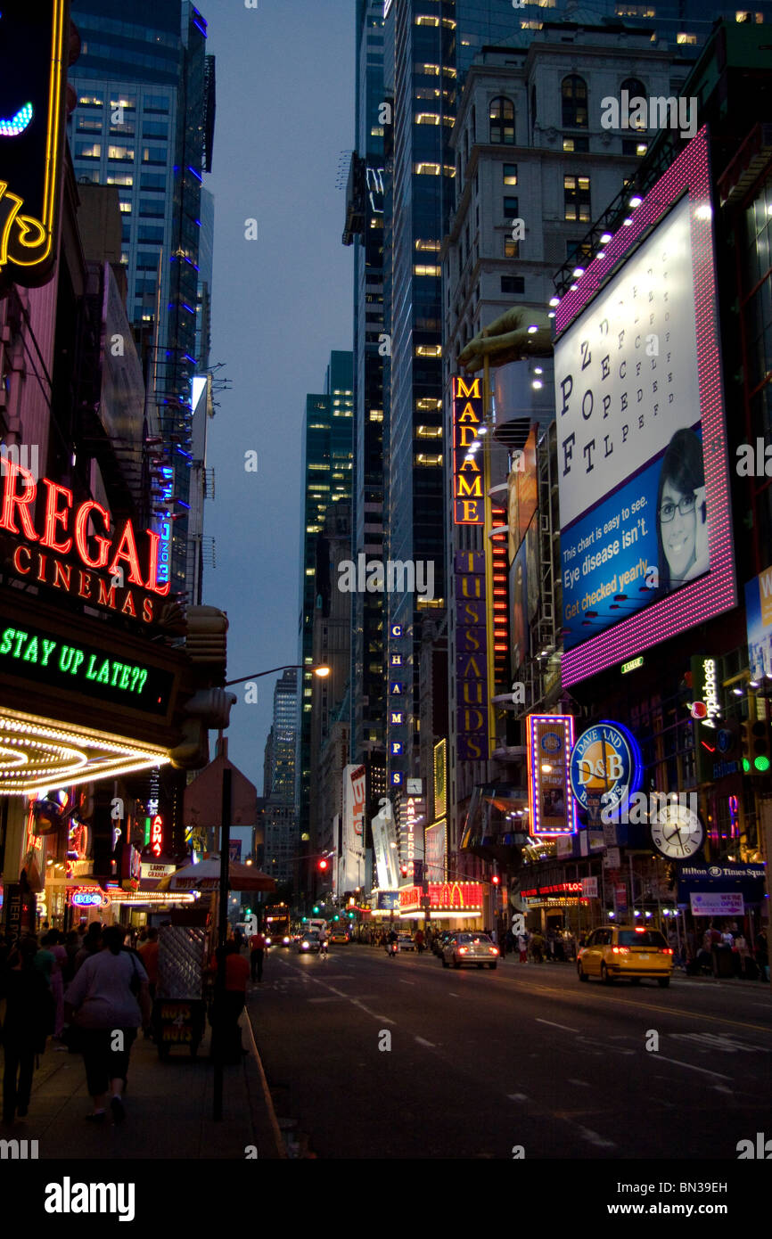 Busy Street Times Square Manhattan Stock Photos & Busy Street Times ...