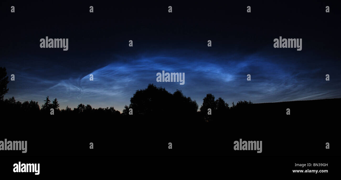 Noctilucent or polar mesospheric clouds hi-res stock photography and ...