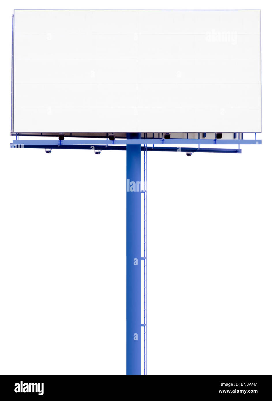 Empty display isolated on white background and clipping path inside ...