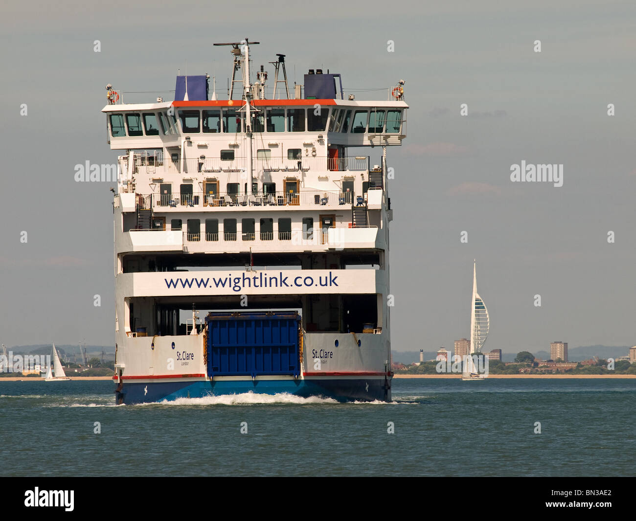 Spinnaker tower and wightlink ferry hi-res stock photography and images ...