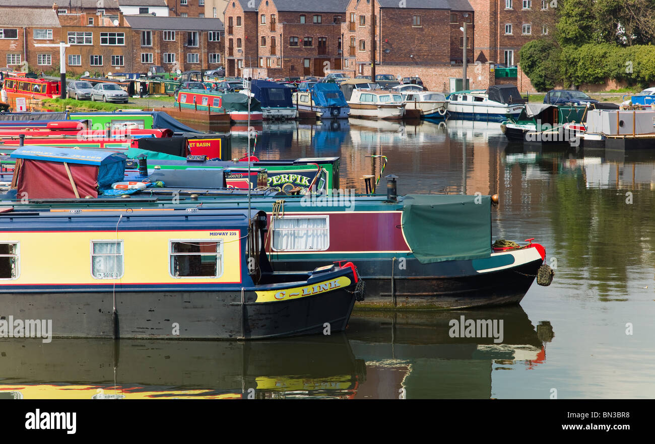 england midlands worcestershire STOURPORT canal basins junction of the ...