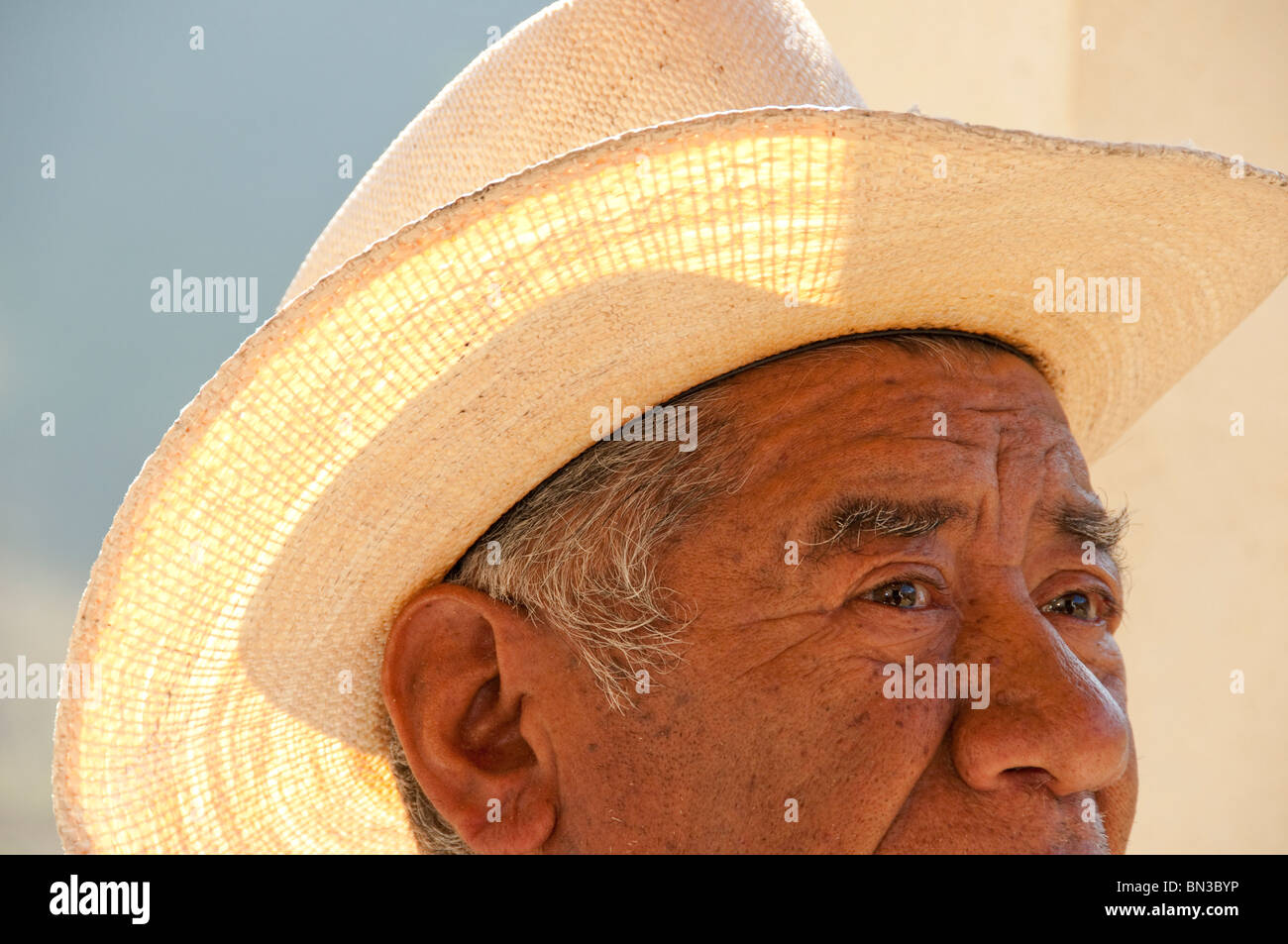 Guatemalan man wearing hat Stock Photo - Alamy