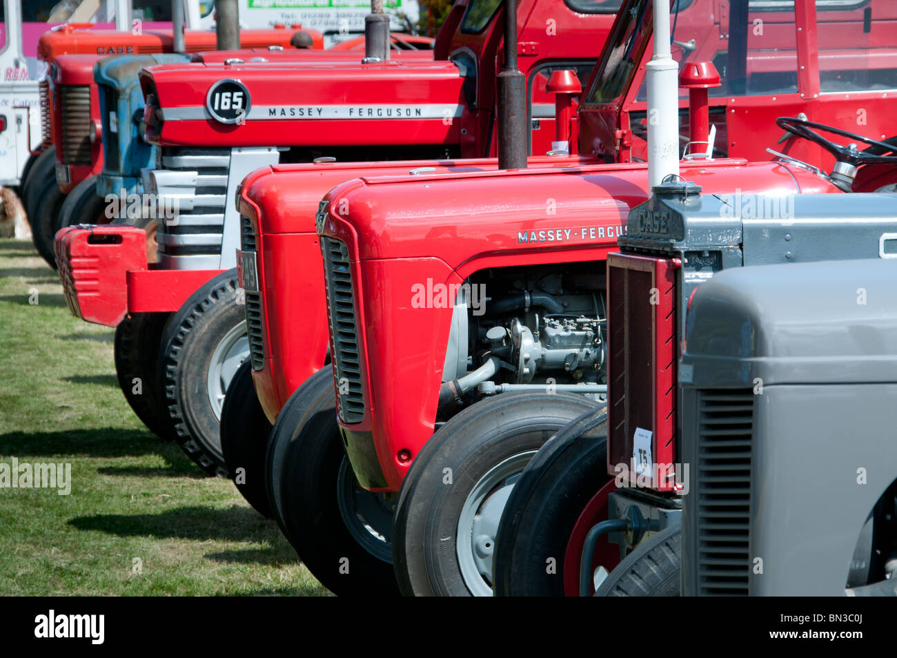 Vintage tractor rally at Paxton House Stock Photo - Alamy