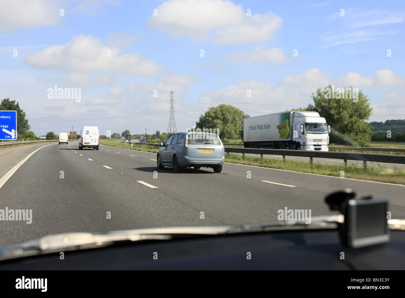 Cars and transport of every description on the M5 Motorway in the west ...