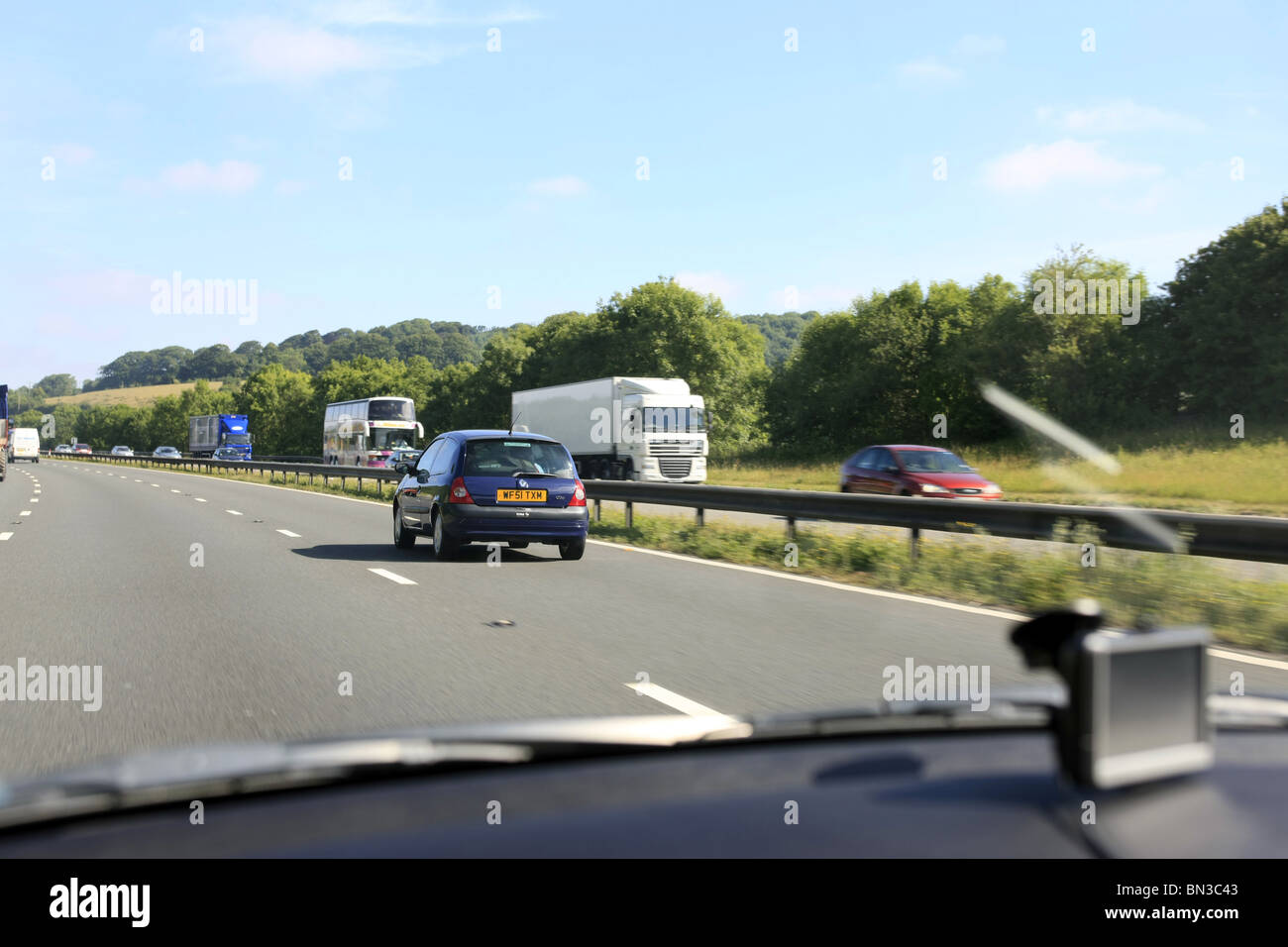 Cars and transport of every description on the M5 Motorway in the west ...