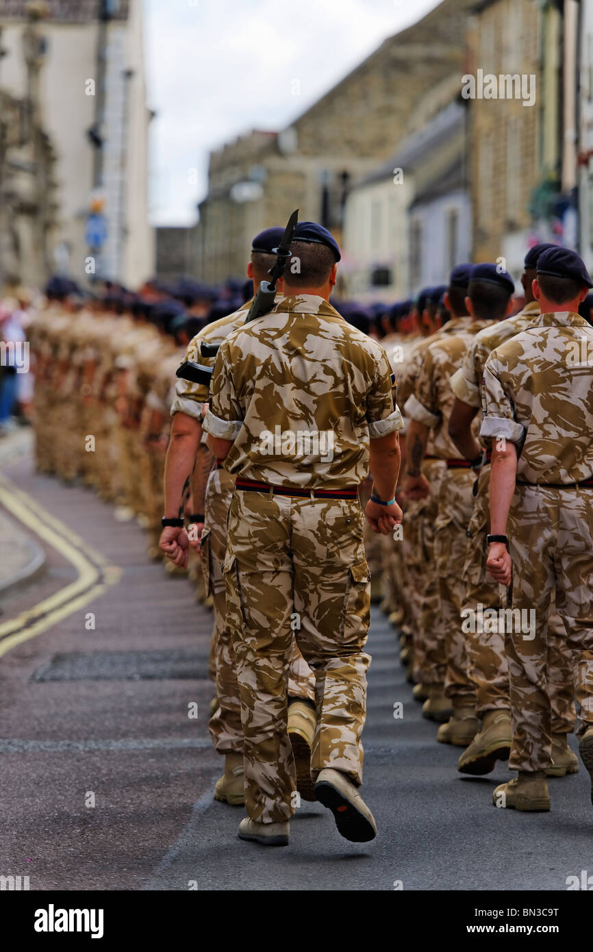 The Royal Logistic Corps on parade Stock Photo - Alamy