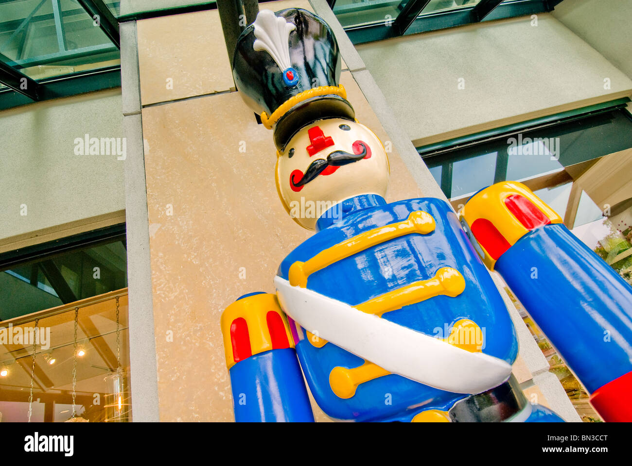 Large nutcracker soldier in front of shops in Naples, Florida, USA ...